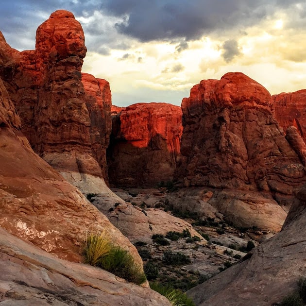 Rock Climbing in Arches National Park, Utah