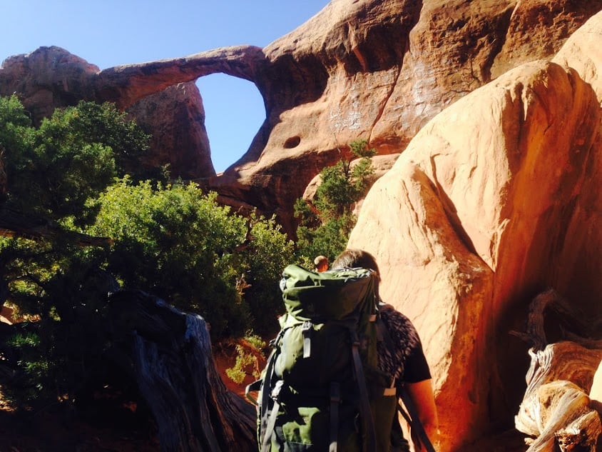 Rock Climbing in Arches National Park, Utah