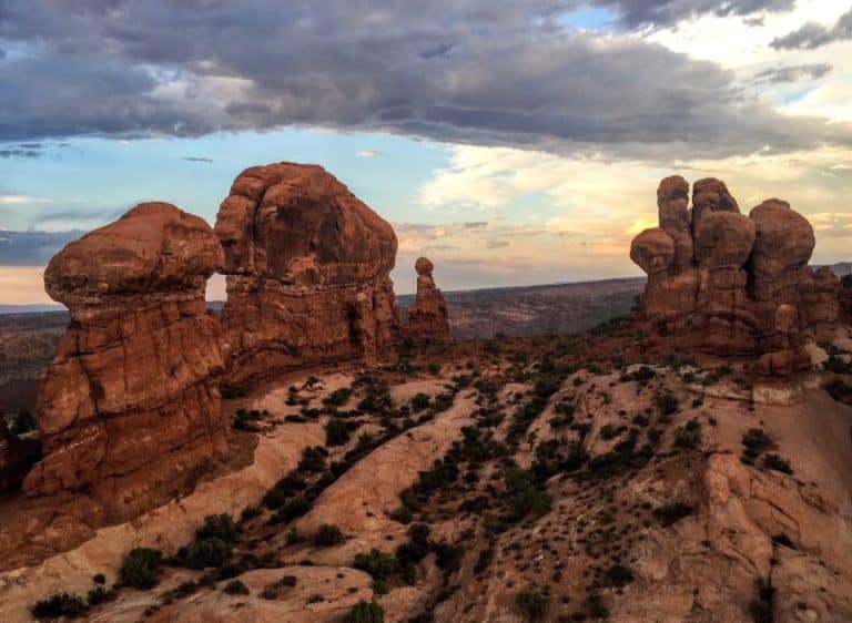 Rock Climbing in Arches National Park, Utah