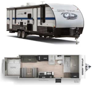 6 Travel Trailers with a Rear Slide Out Bed